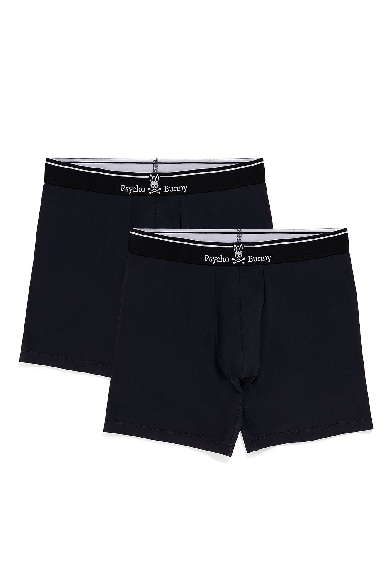 Men's 2-pack boxers by Psycho Bunny | Solid B6V906ARCM Black | Boutique ...