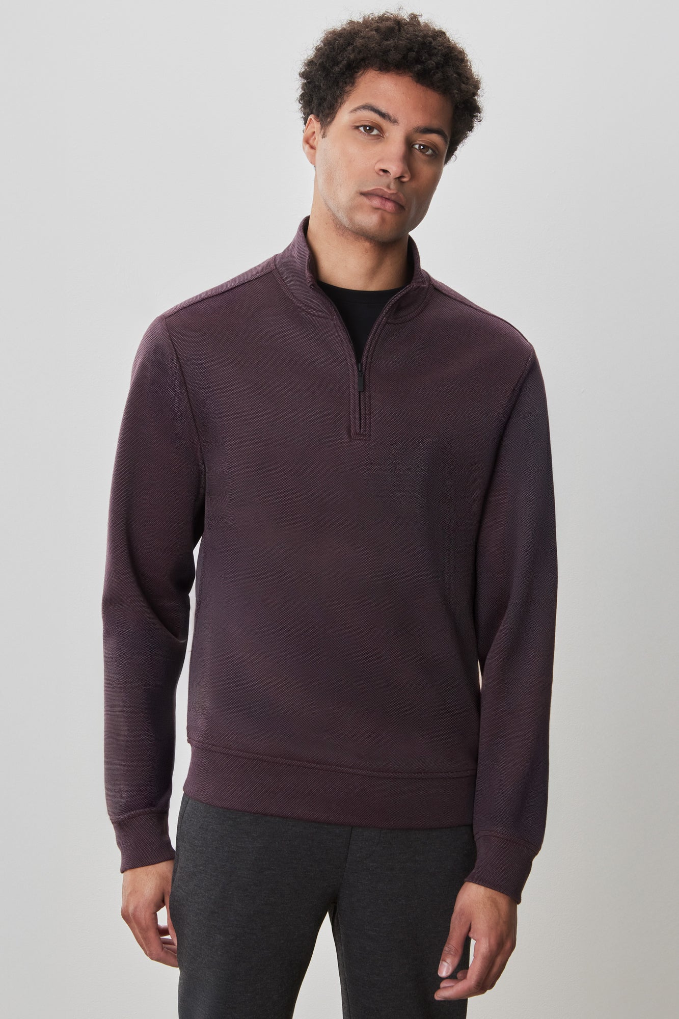 Men's double besom long sleeve pullover by Robert Barakett | RB52187 ...